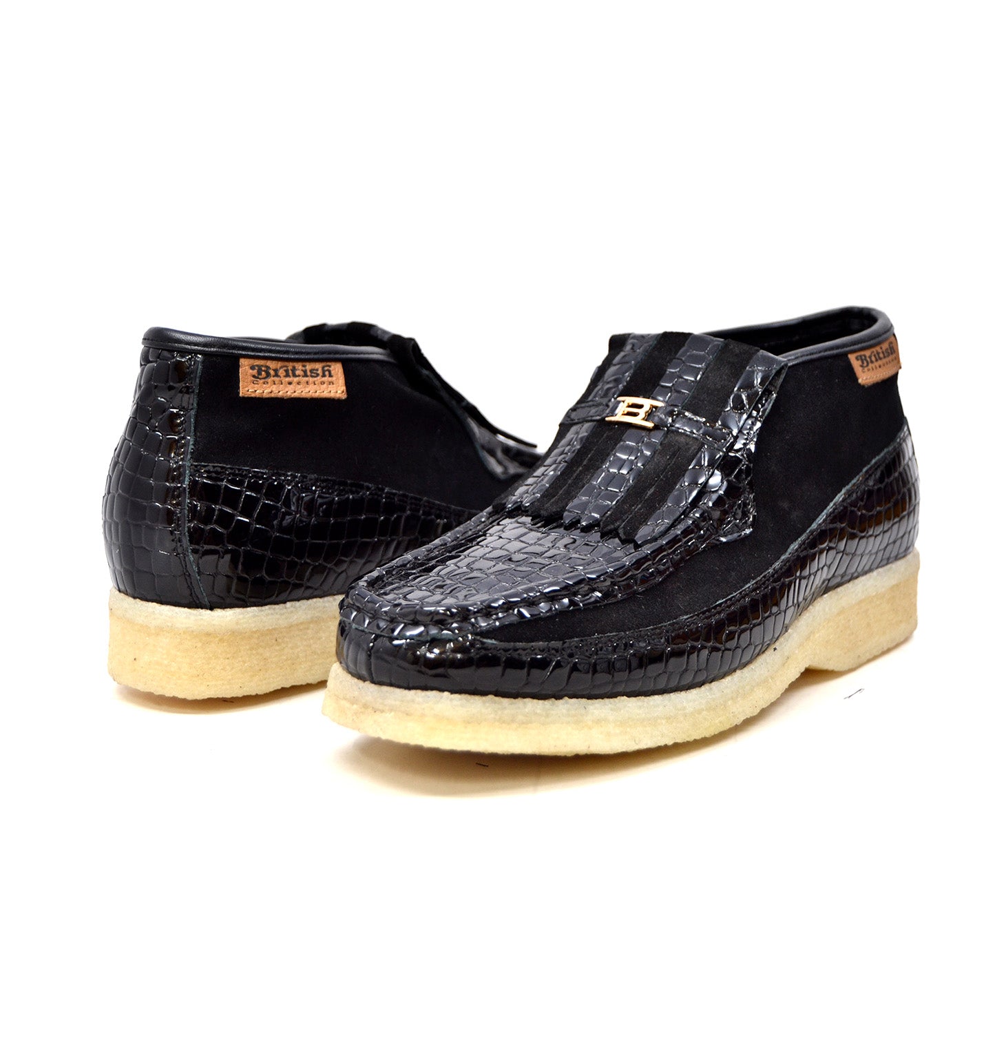 Apollo Croc Suede & Croc Handmade Shoe from British Collection ...