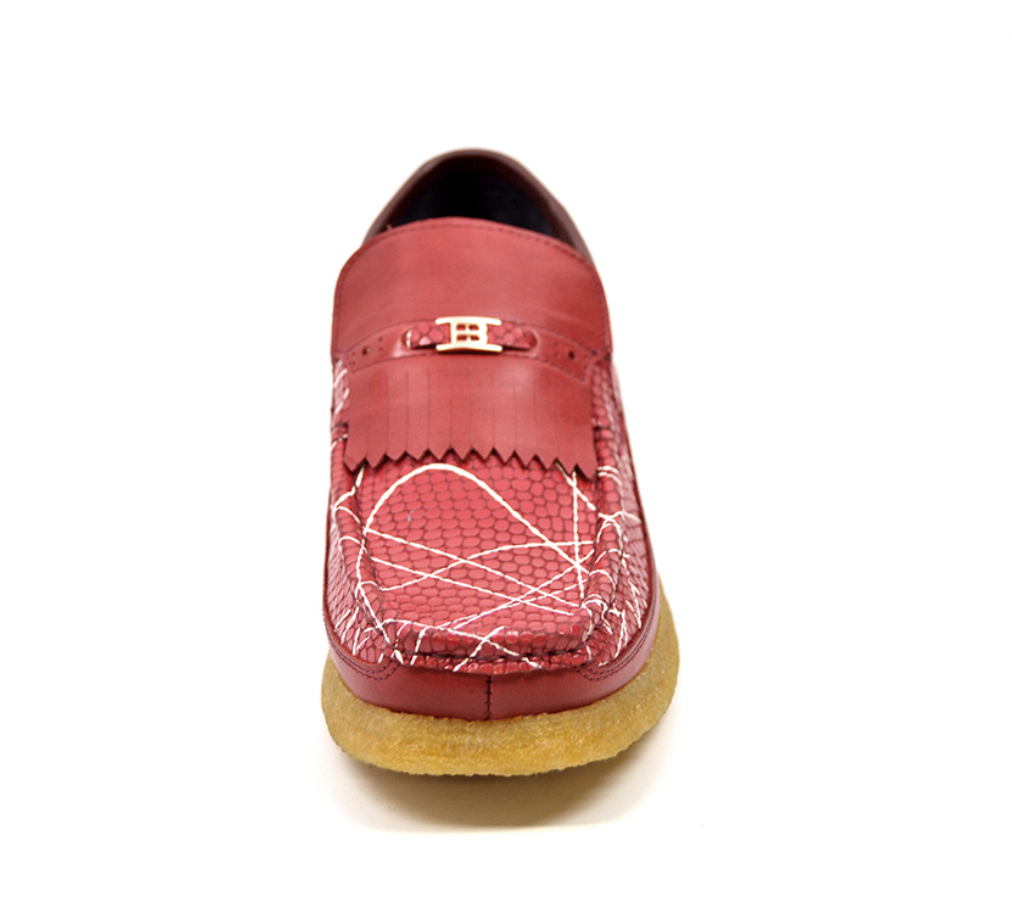 Apollo Red Snake Skin Leather – British Walker